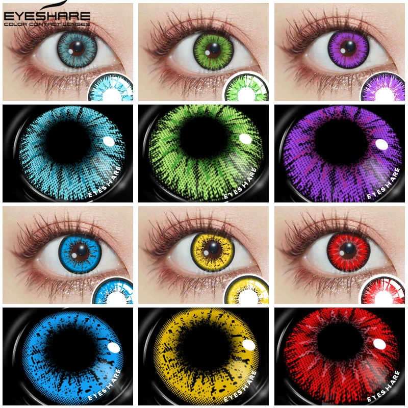 EYESHARE-Cosplay-Color-Contacts-Lenses-1Pair-Colored-Lens-Halloween ...