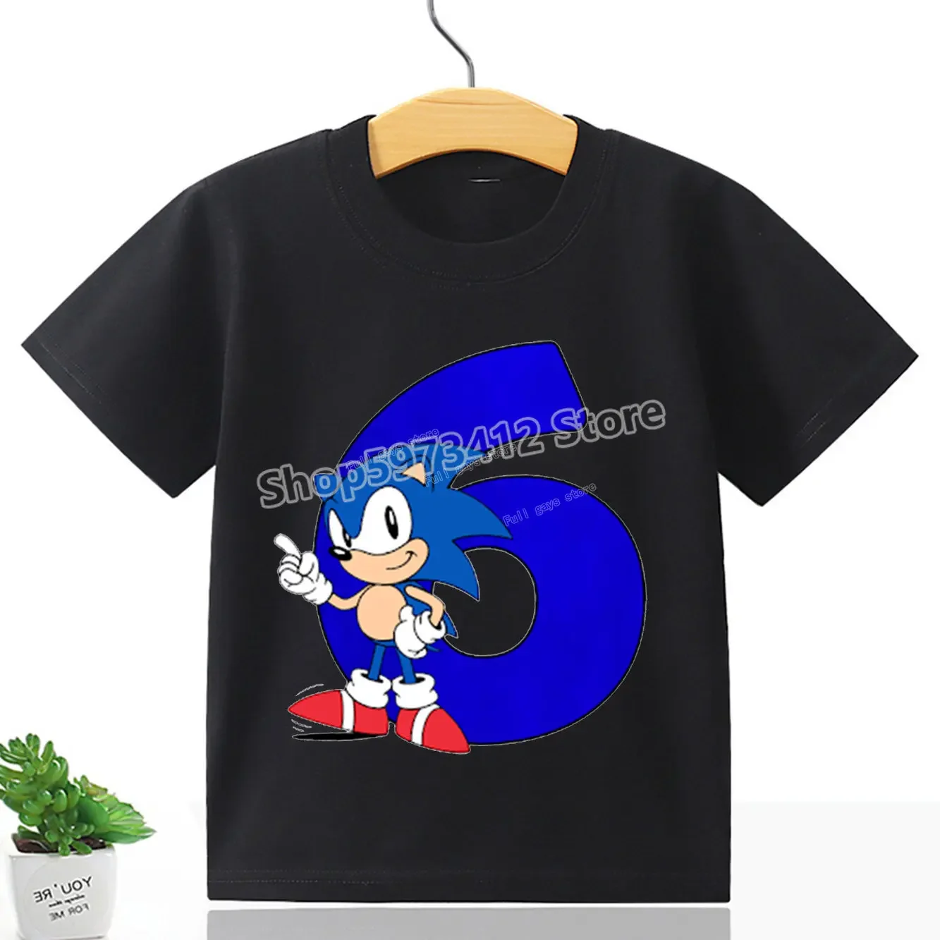 Camisetas para niños de Sonics The Hedgehogs, figuras de dibujos ...