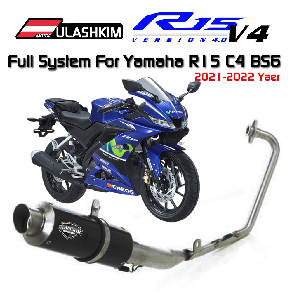 R15-V4-BS6-Full-System-Exhaust-For-Yamaha-YZF-R15-V4-BS6-2021-2022 ...