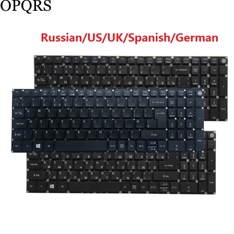 Teclado para portátil Acer Aspire 3, A315 21, A315 41, A315 41G, A315 31, ruso, ruso, americano ...
