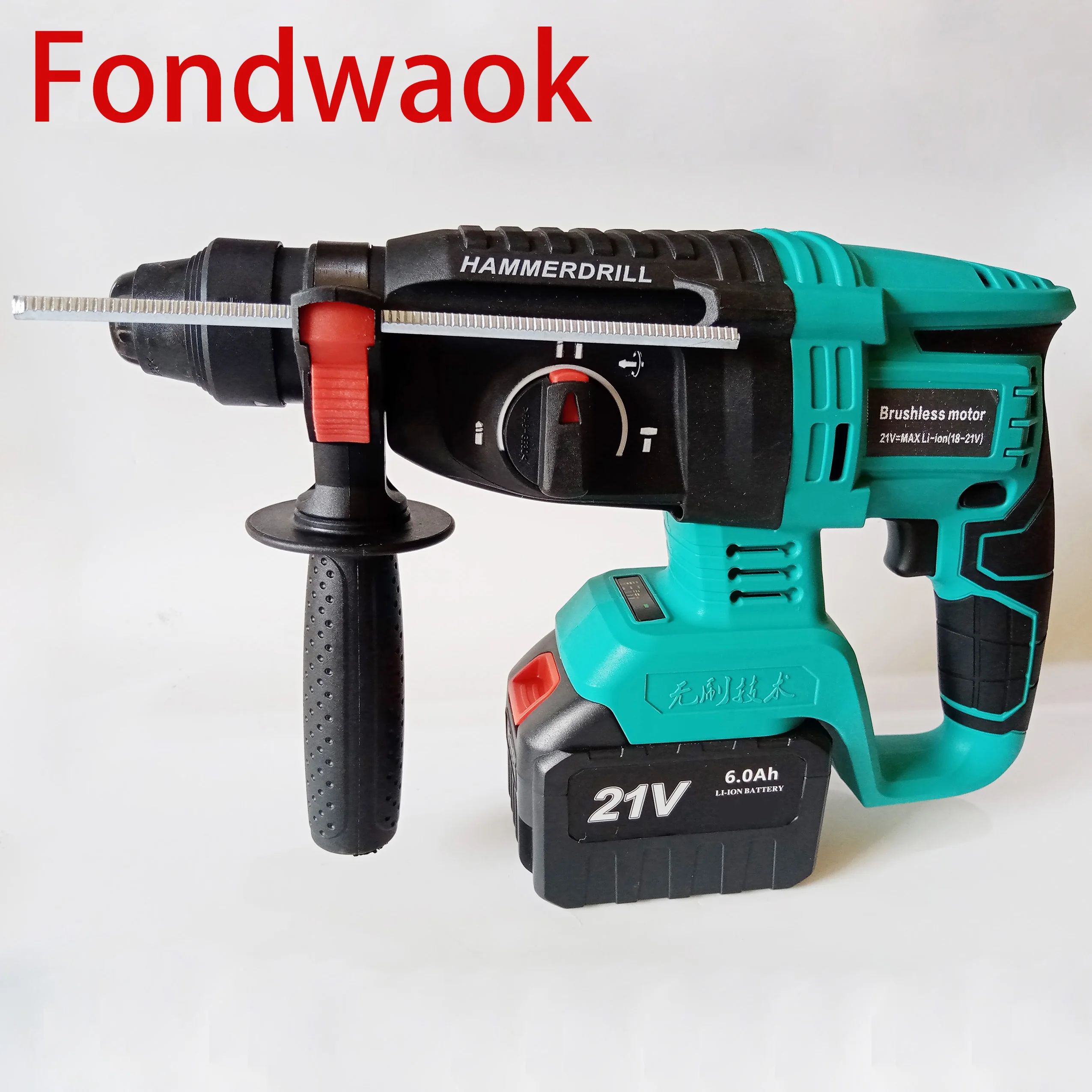 21V rechargeable lithium battery powered brushless cordless rotary ...