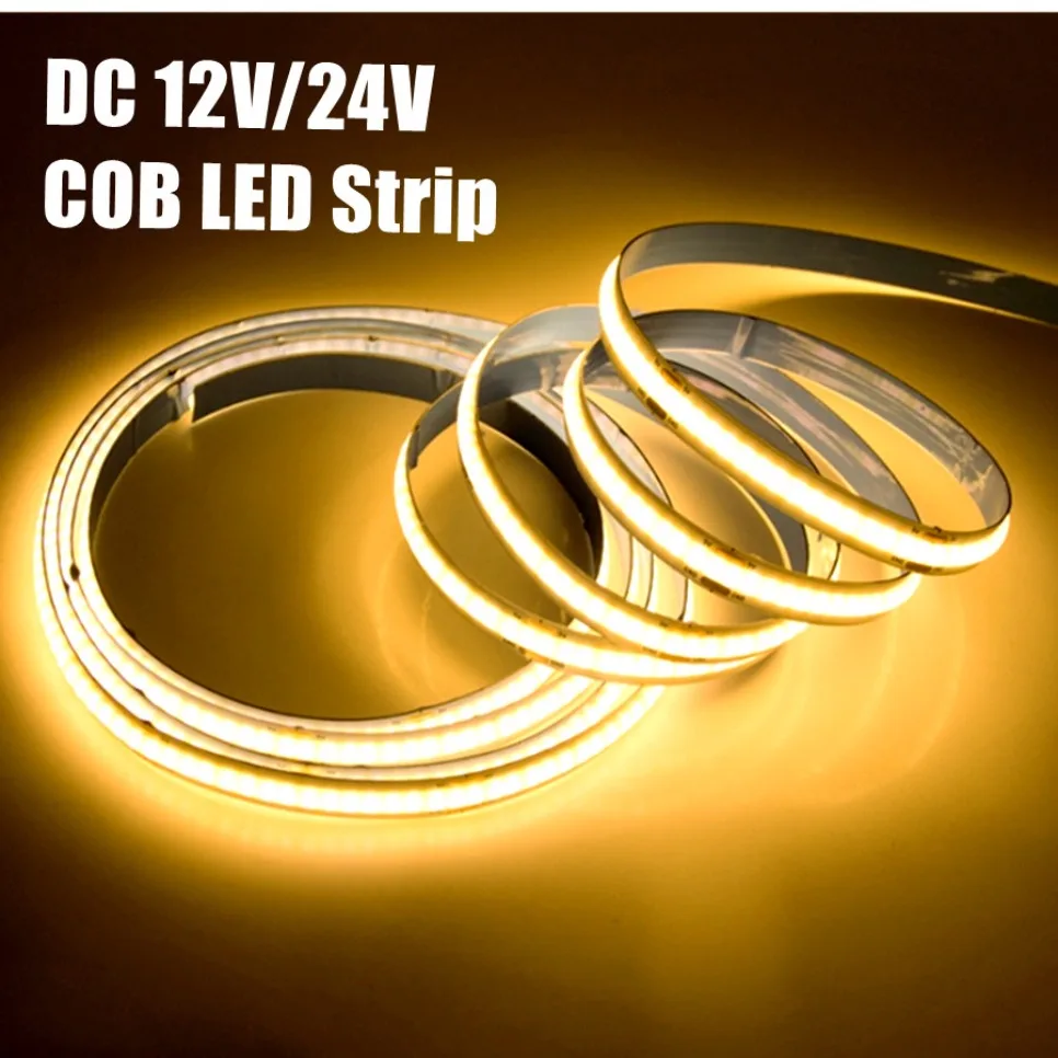 10m-COB-LED-Strip-DC-12V-24V-FOB-LED-Lights-for-Room-Bedroom-Decor-3m ...