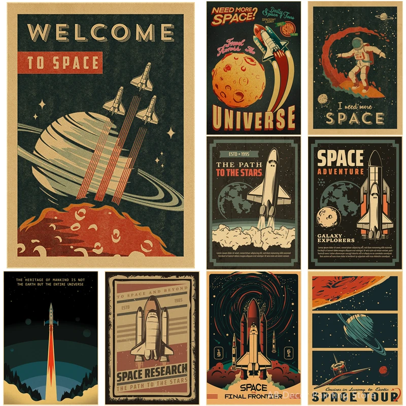 Planets-and-Universe-Retro-Space-Travel-Posters-Astronomy-Explore ...