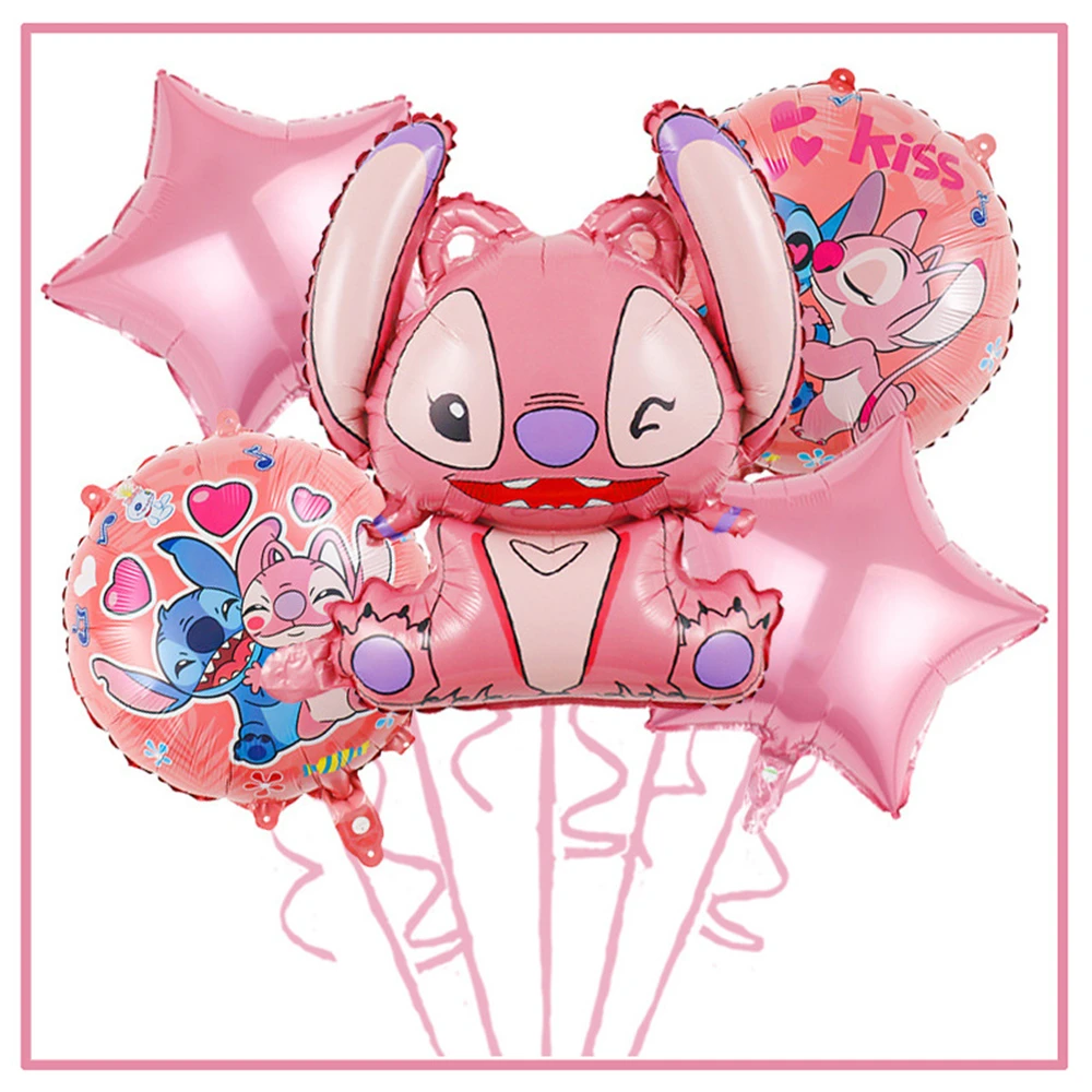 Suministros para decoraciones de fiesta de cumpleaños de Disney Stitch ...