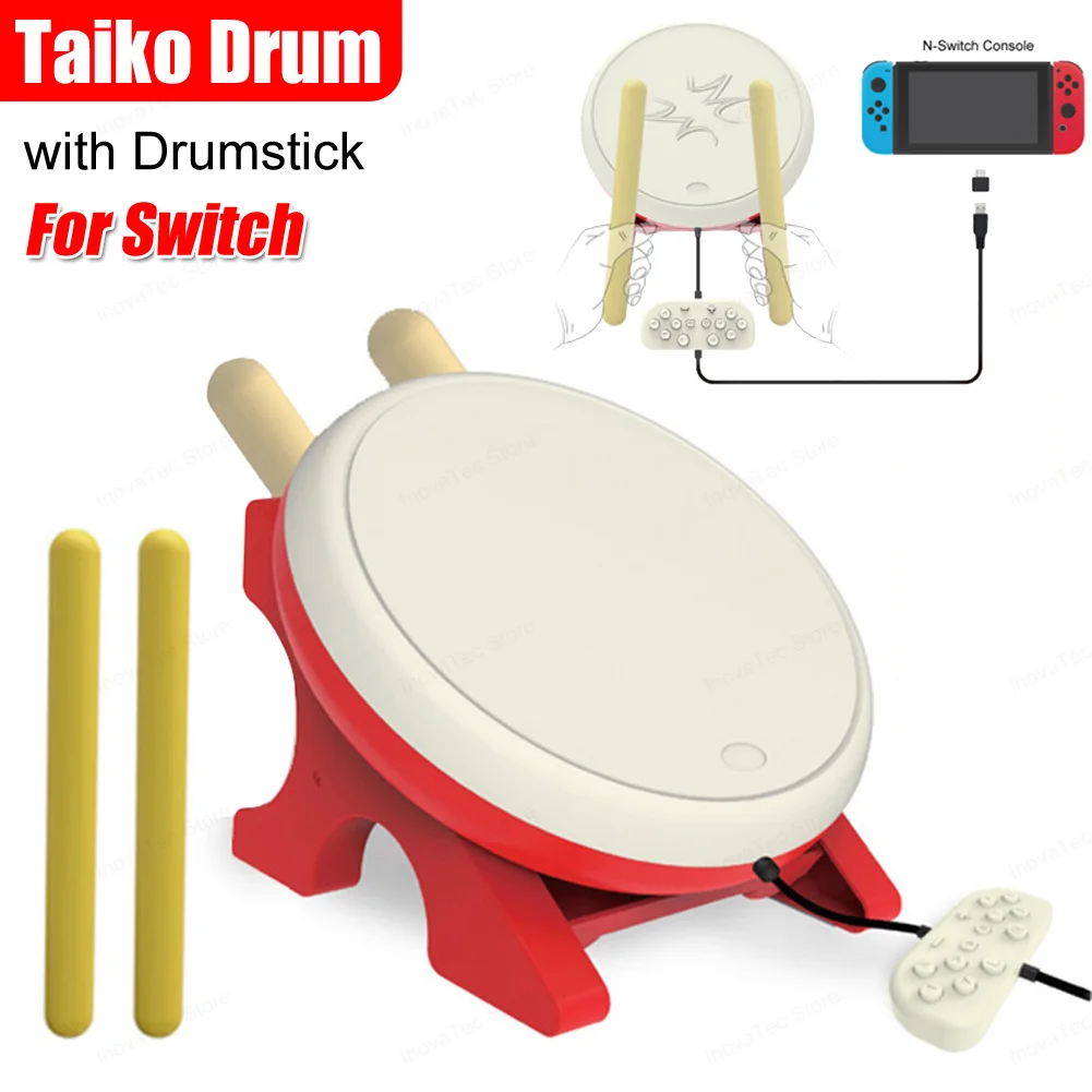 Wired Taiko Drum with Drumstick Game Machine Somatosensory Drum for ...