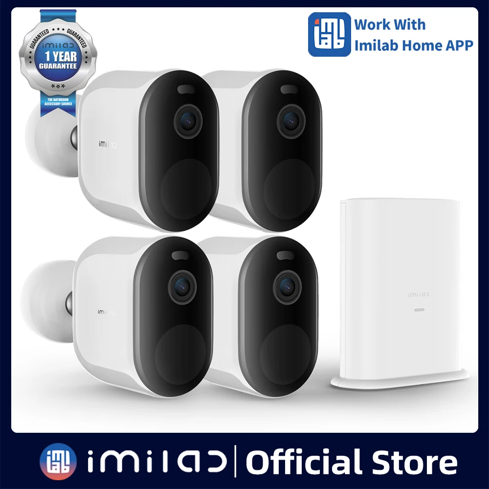 Imilab Ec4 Video Surveillance Kit Camera Outdoor Wireless Wifi 4mp Hd ...
