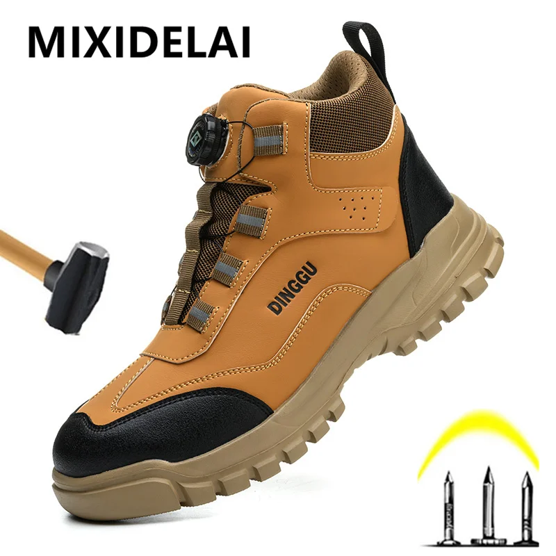 High top Steel toe Work Safety Shoes Waterproof Protective Shoes Hiking ...