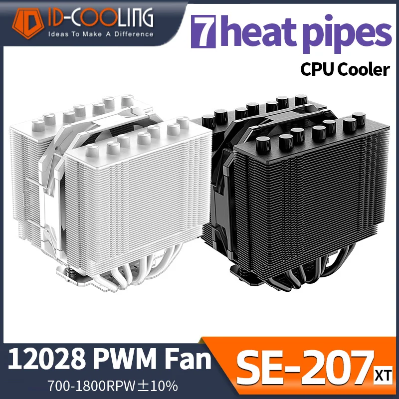 ID-COOLING-SE-207-XT-SLIM-CPU-Processor-Air-Cooler-7-HeatPipes-Radiator ...