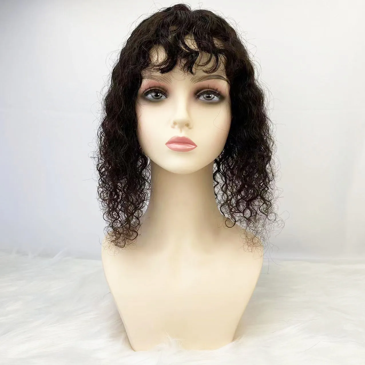 Deep curly human hair