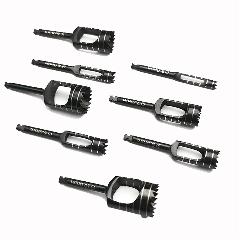 Titanium Coating Trephine Burs Dental Implant Tissue Punch Trephine Saw ...