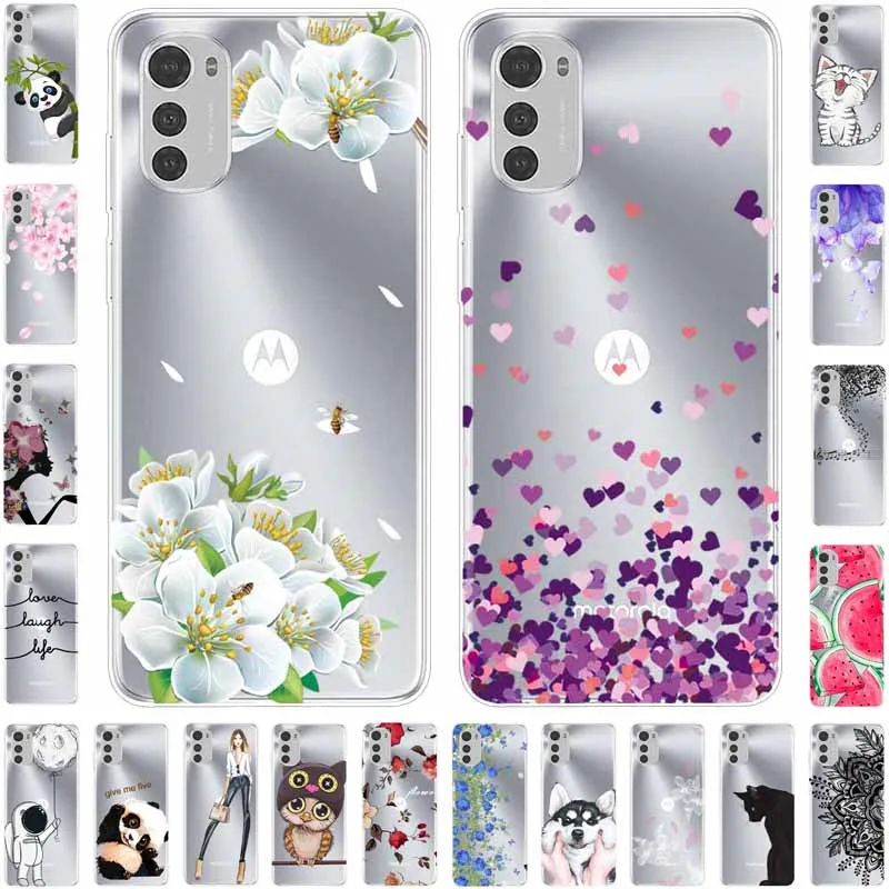 For Moto G52j 5G Case G52 Clear Soft TPU Silicone Covers For Motorola ...
