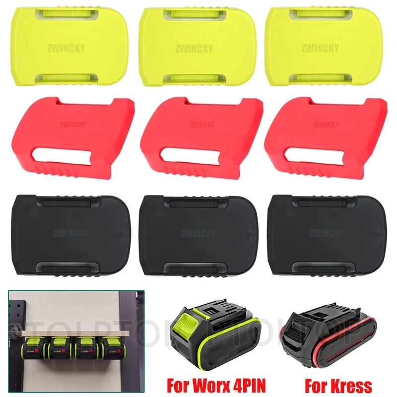 Tools-Power-Battery-Mounts-Storage-Stand-Holder-For-Worx-4PIN-20V-Green ...