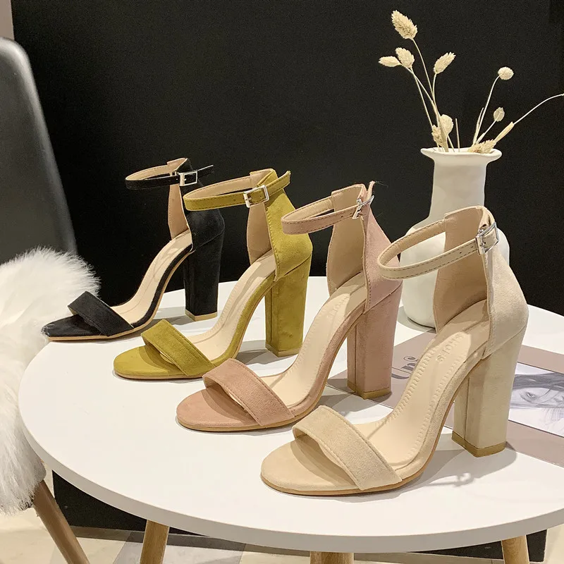 Sandales-talons-hauts-pour-femmes-chaussures-d-t-la-mode-bout-ouvert ...