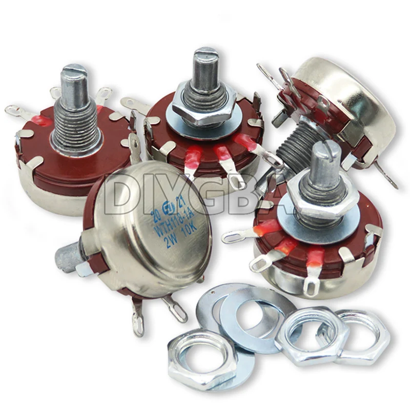 5 pz WTH118 1K 2.2K 4.7K 10K 22K 47K 100K 470K 1M 2W 1A potenziometro ...