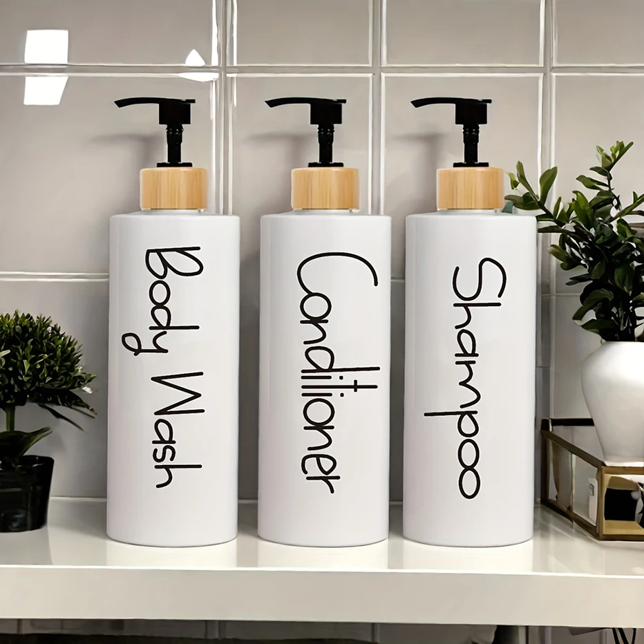 3PCS-Bathroom-Soap-Dispenser-Reusable-Hand-Pump-Dispenser-Bottle ...