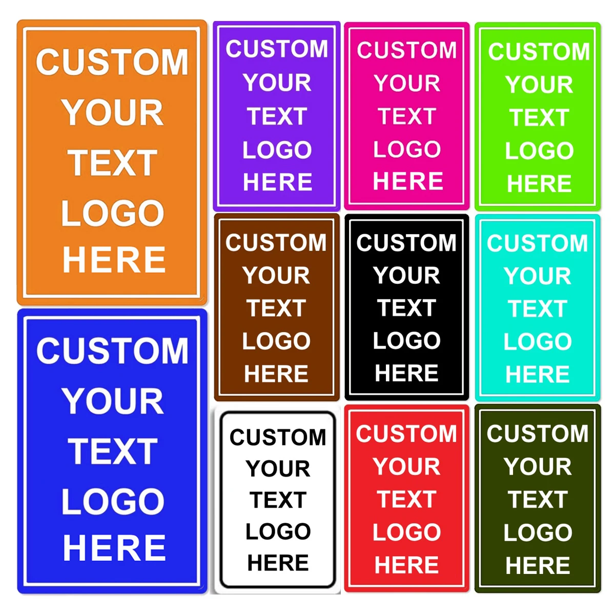 Metal Personalized Aluminum Sign for Outdoor Make Your Own Sign ...