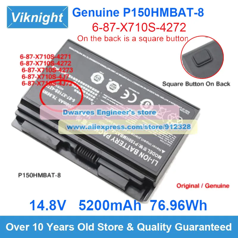 For-PCspecialist-Vortex-Clevo-P170em-P170SM-P170HM-X710S-NP8131-NP8150 ...