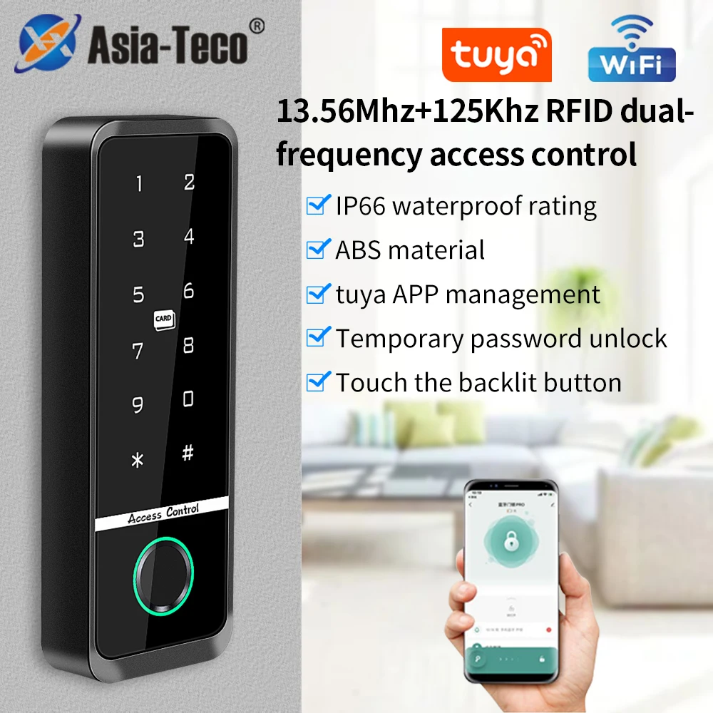 Dual-Frequency-WiFi-Tuya-Access-Control-Keyboard-Fingerprint-Door-Lock ...
