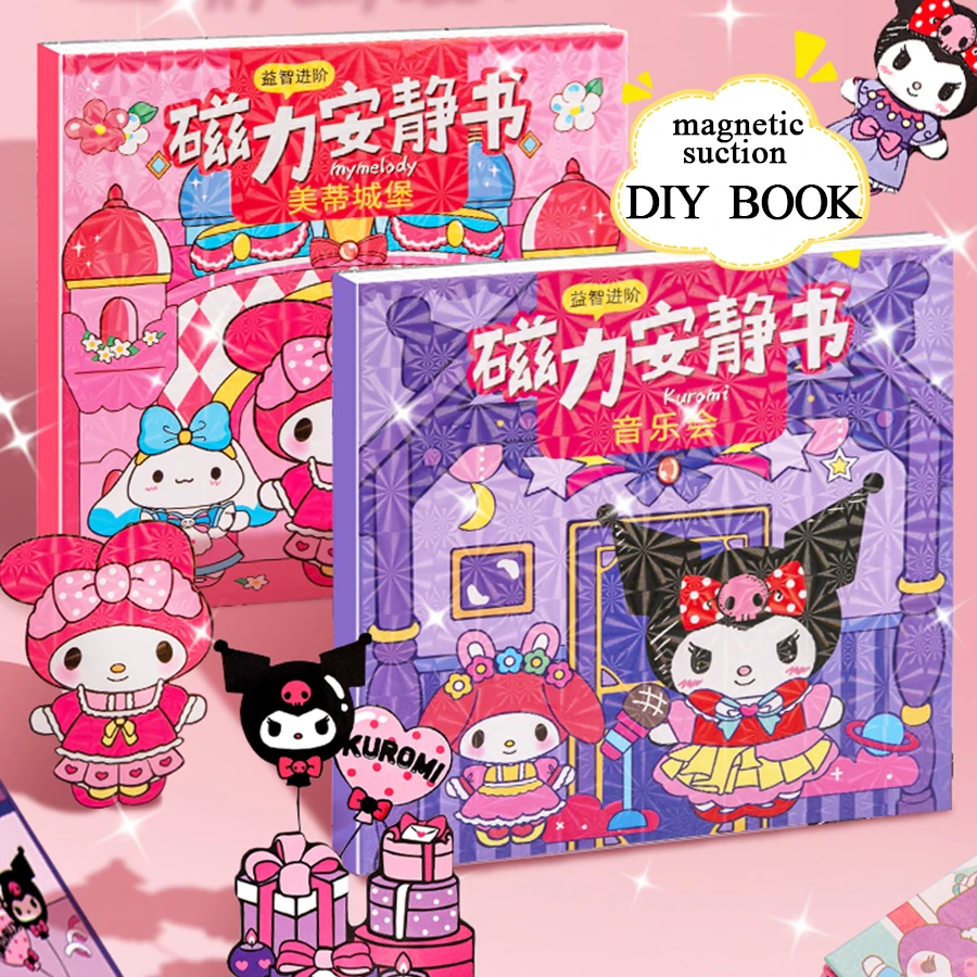 Sanrio-Hello-Kitty-Sticker-Book-Kuromi-Cinnamoroll-Melody-Quiet-Book ...