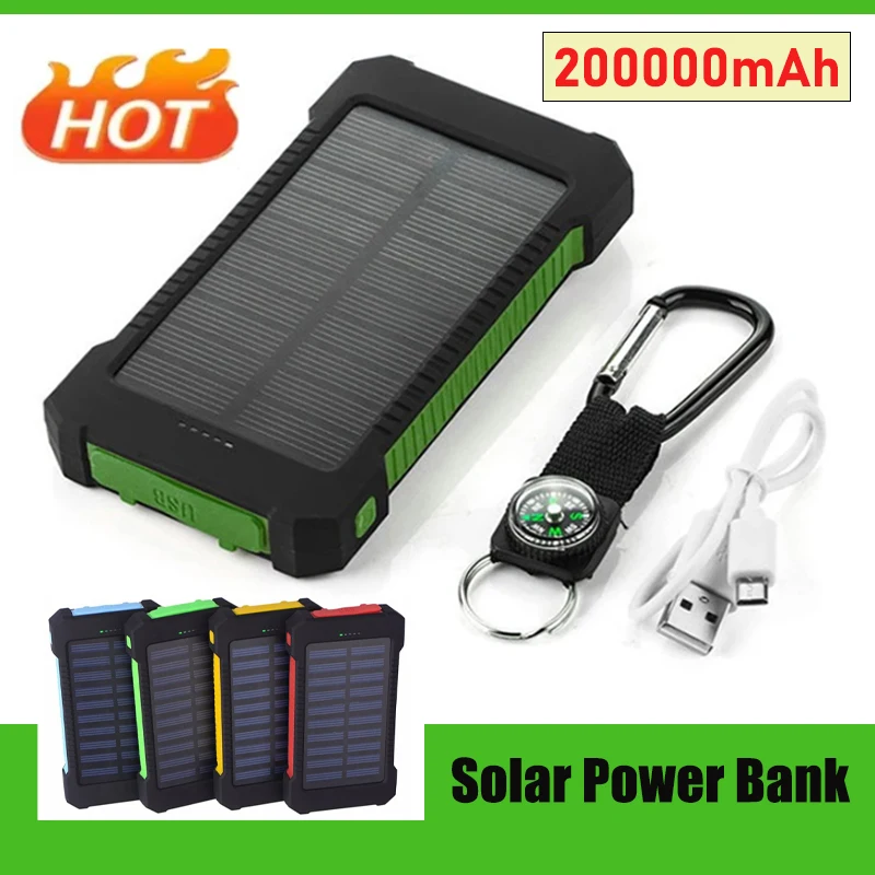 New200000mAh-portable-Solar-Power-Bank-Outdoor-Wild-Fishing-Camping ...