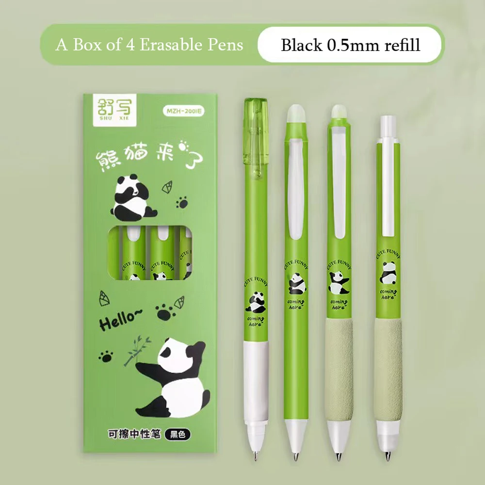 4-Pcs-Cartoon-Animals-Erasable-Pen-0-5mm-Cute-Panda-Magic-Pens-Gel-Pens ...