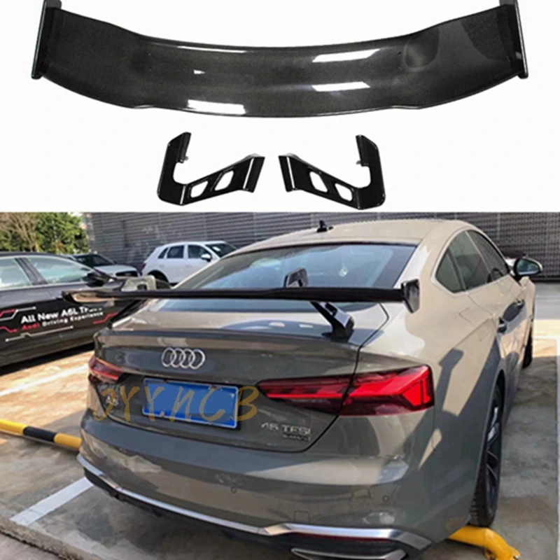 FOR-AUDI-A5-S5-RS5-B9-4Door-TTS-Style-Carbon-fiber-Rear-Spoiler-Trunk ...