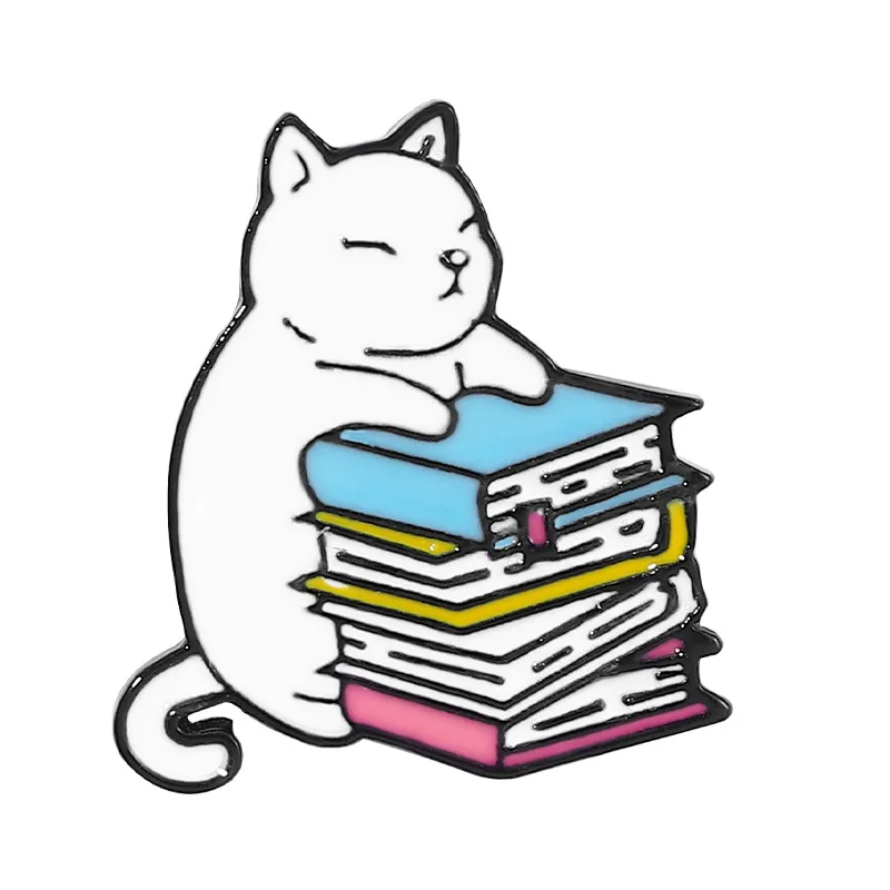 Animated Cat Reading A Book