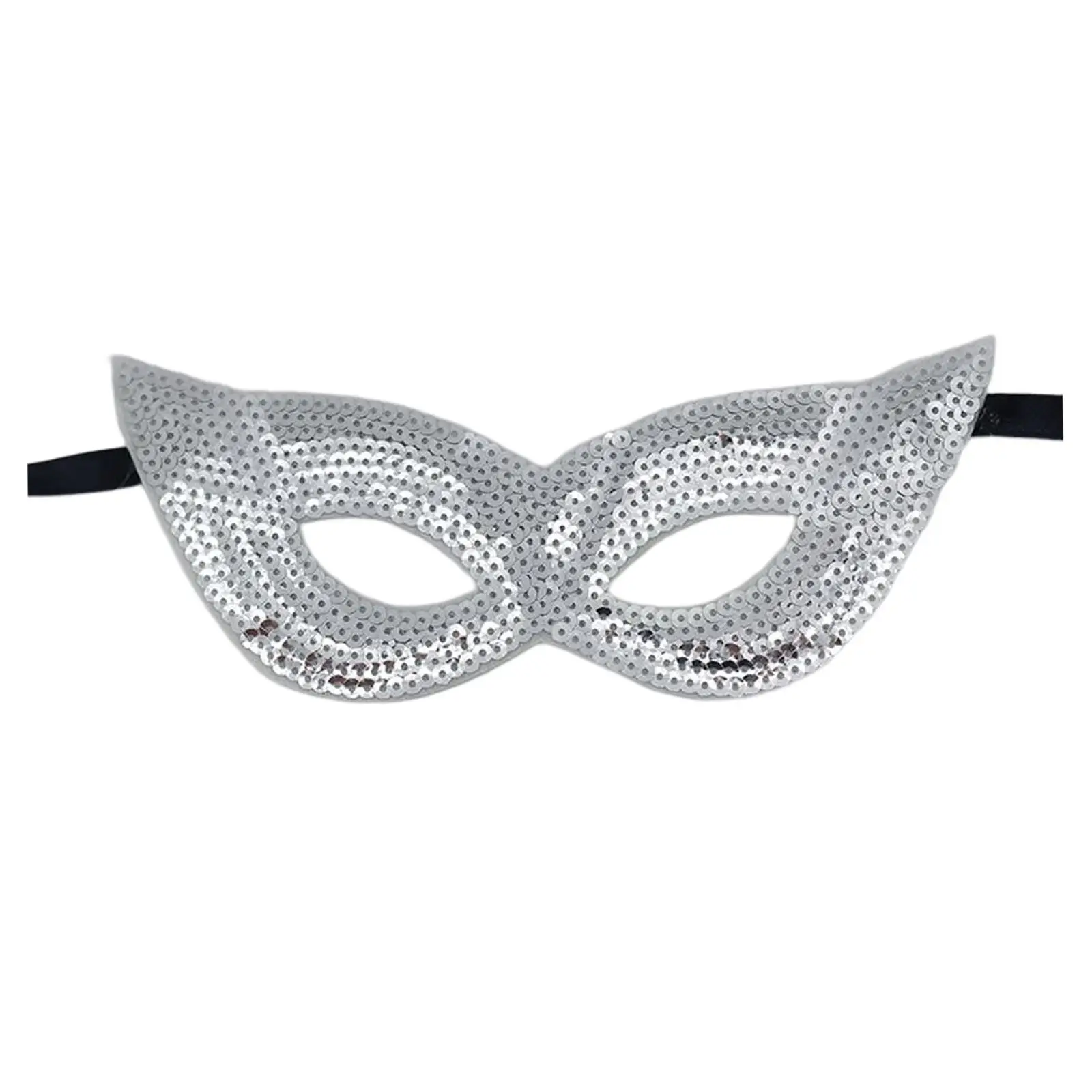 Silver Glitter Eye Mask