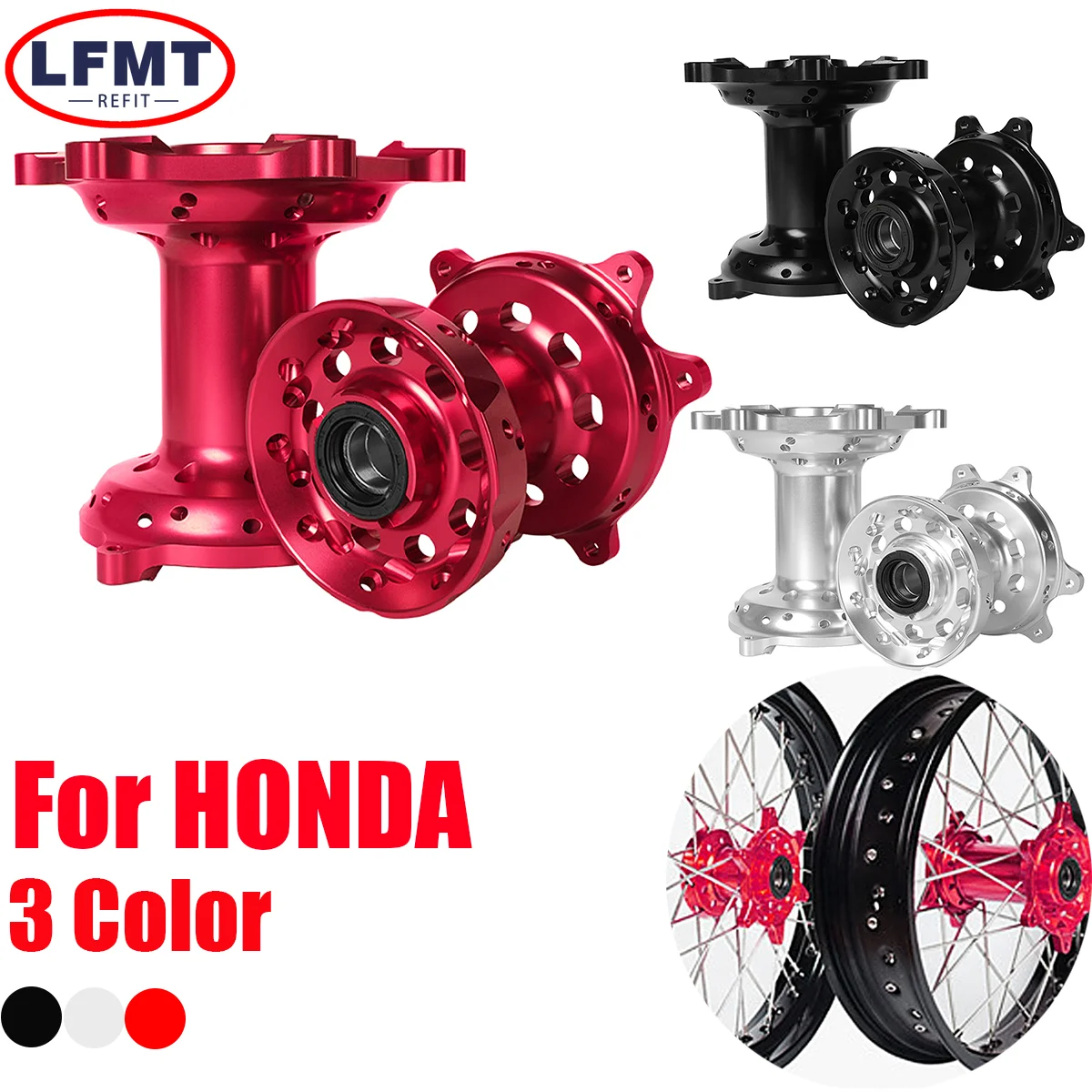 Motorcycle-36-Holes-CNC-Front-Rear-Wheel-Hub-For-HONDA-CR125-CR250-2002 ...