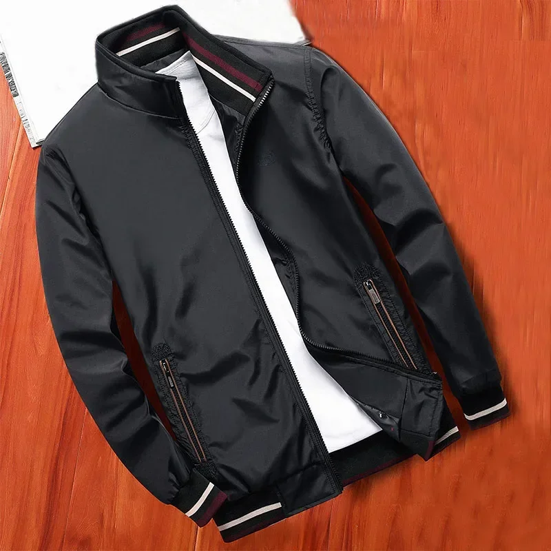 Customizable New Spring Men Jacket Coats Casual Solid Color Jackets ...