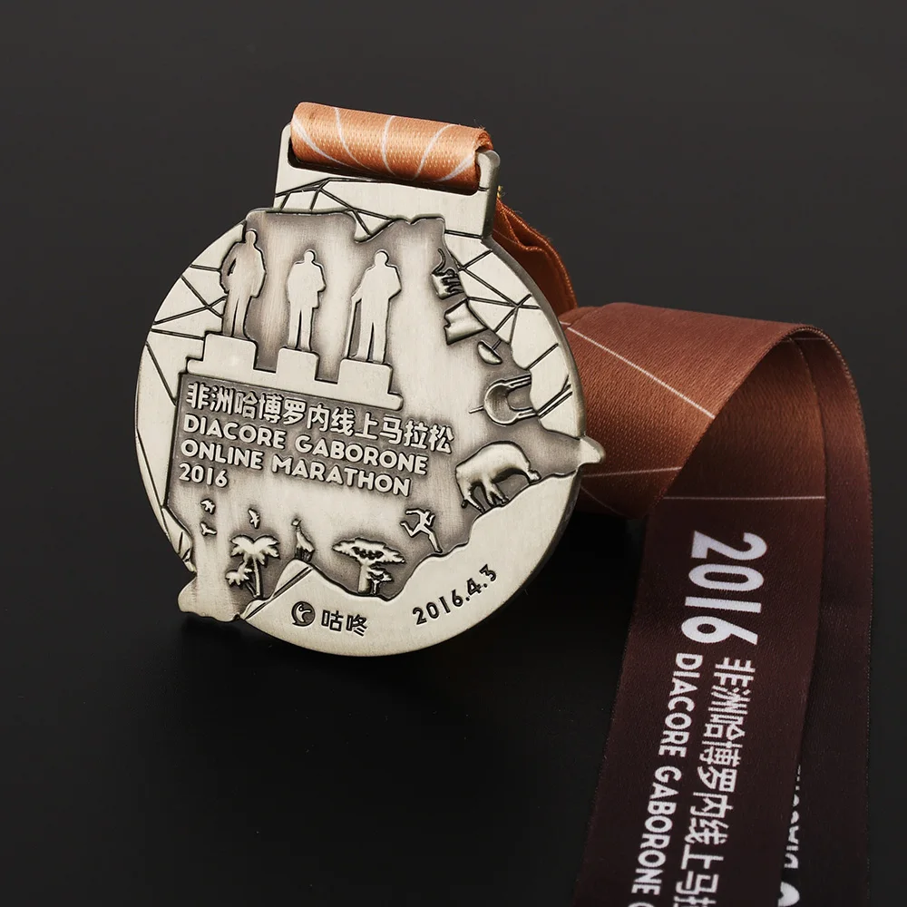 Sports Medal Souvenir Gold Silver Bronze Medals Customization Marathon ...
