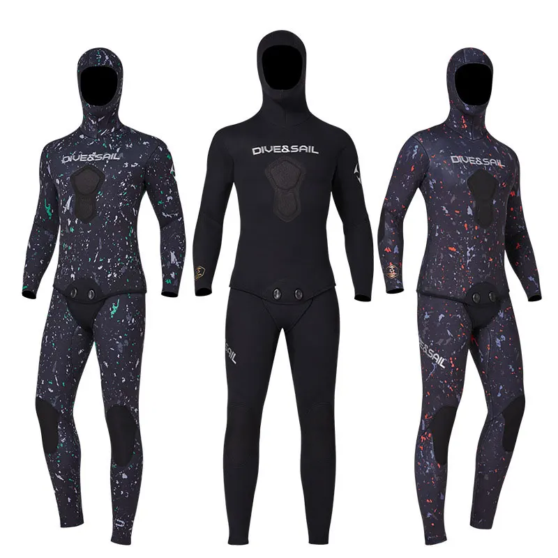 3MM-5MM-7MM-CR-Neoprene-Wetsuit-Open-Cell-Free-Diving-Suit-Camouflage ...