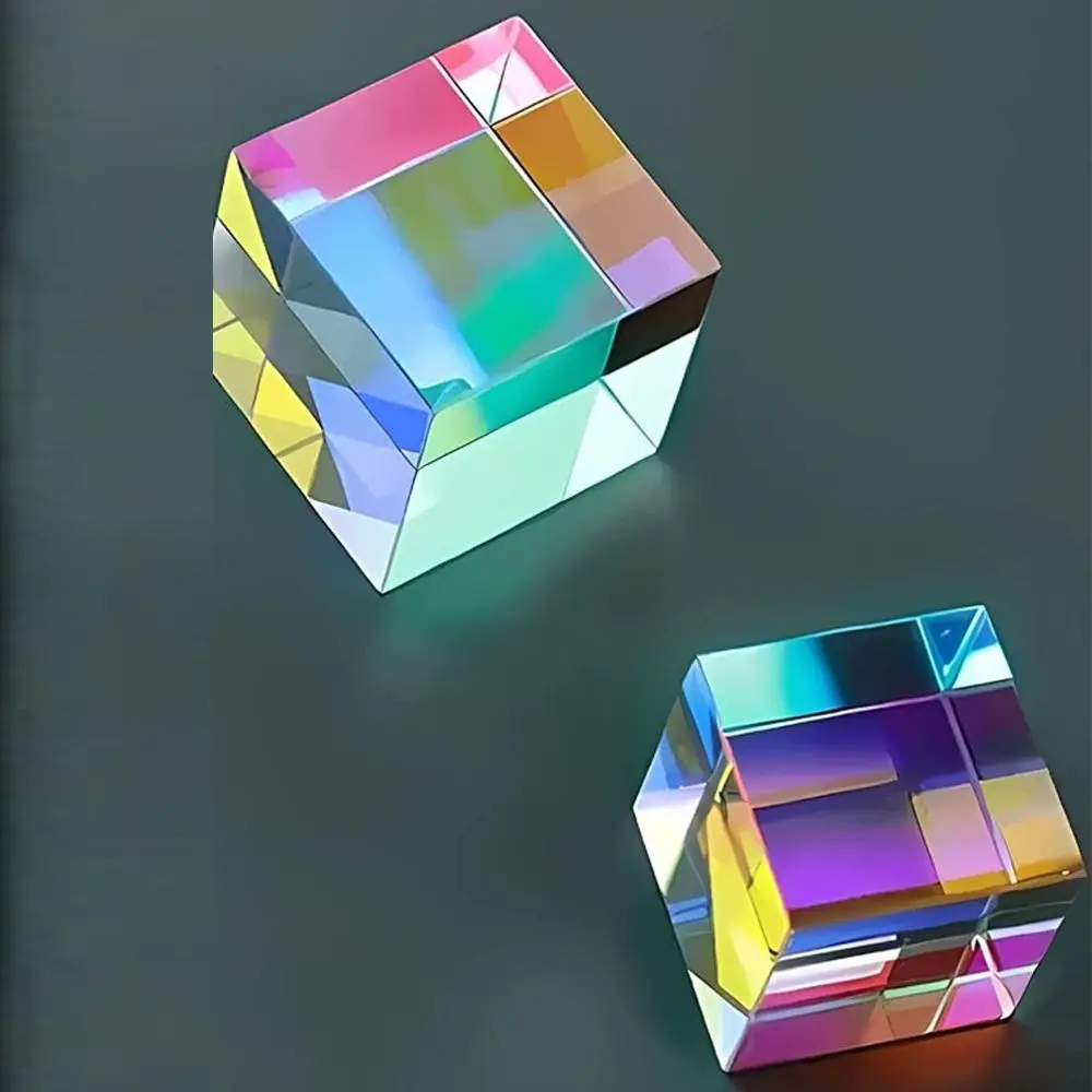 Rainbow-Color-Prism-Cubes-X-cube-Dichroic-Cube-Optical-Glass-Gift-RGB ...