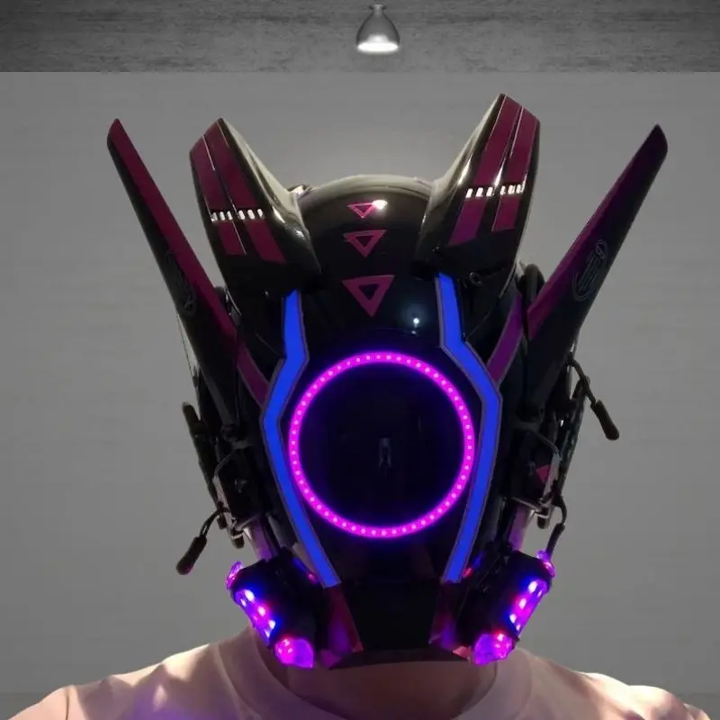 handmade Cyberpunk mask cyber mask Samurai helmet Tactical helmet ...