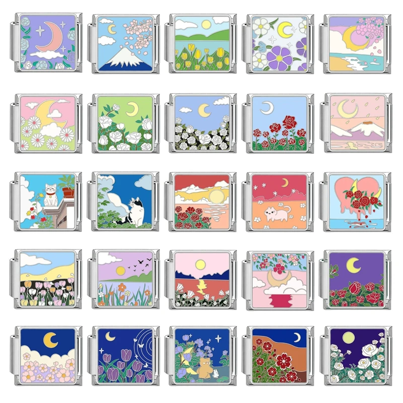 Summer Spring Colorful Flower Tulip Rose Sakura Daisy Italian Charm ...