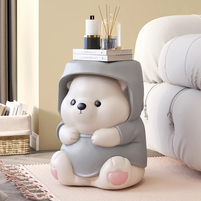 Cartoon-Home-Hallway-Creative-Resin-Bear-Statue-Shoe-Changing-Stool ...