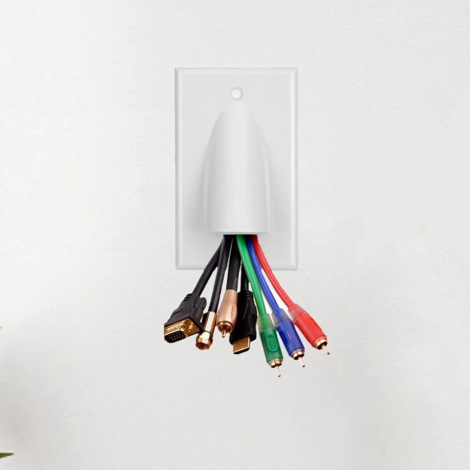 Single Gang Low Voltage Recessed Wall Plate, Outer Nose behind Wall ...