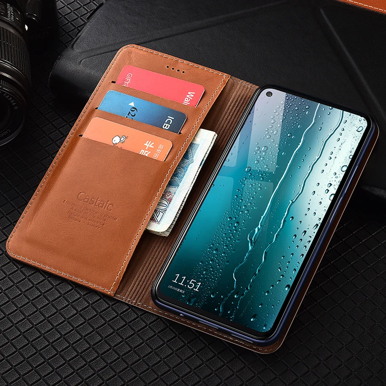 Deluxe Leather Flip Dual Purse Cell Phone Case - Premium Protective ...