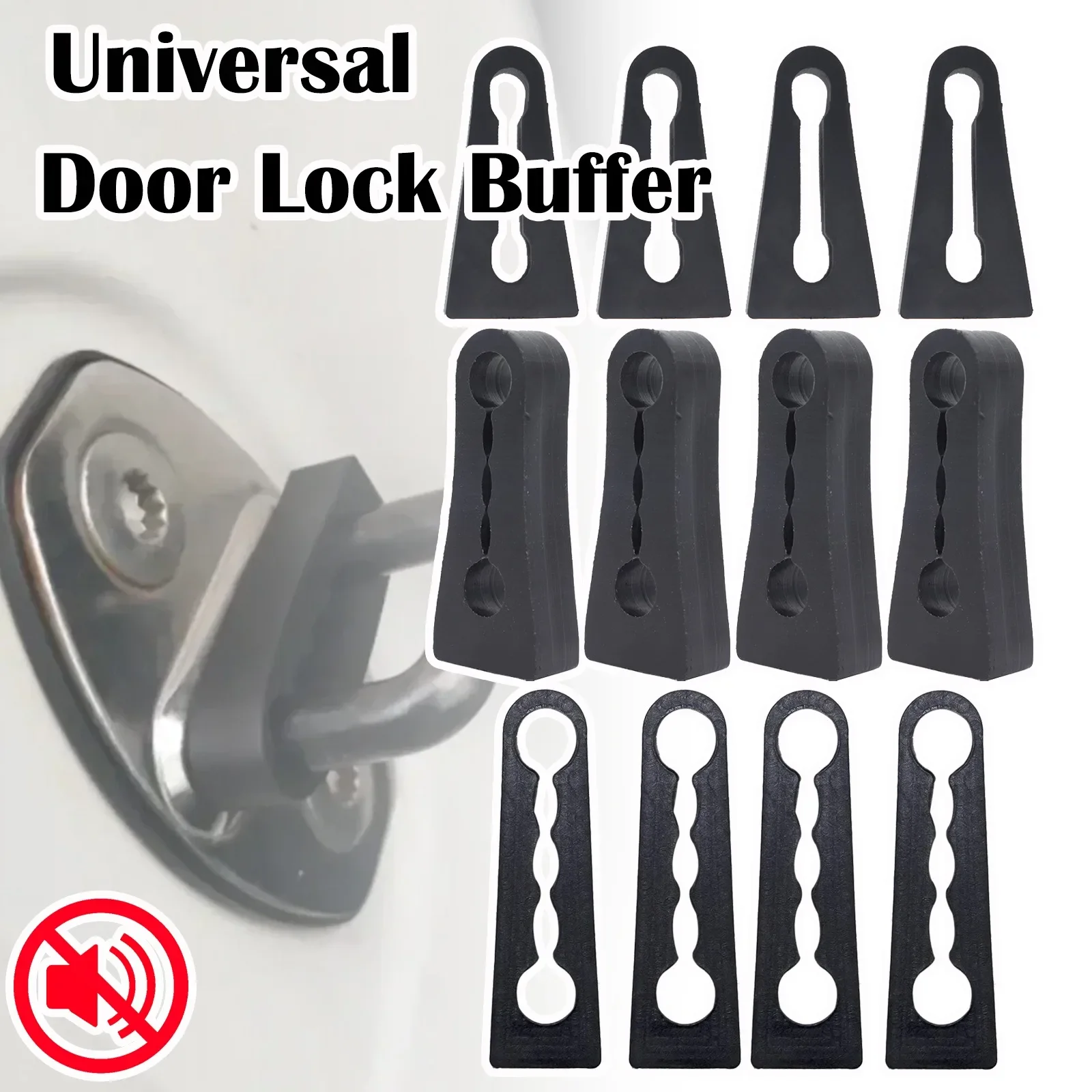 Universal Door Lock Damper Buffer Deadener Seal Shock-Absorbing Damping ...