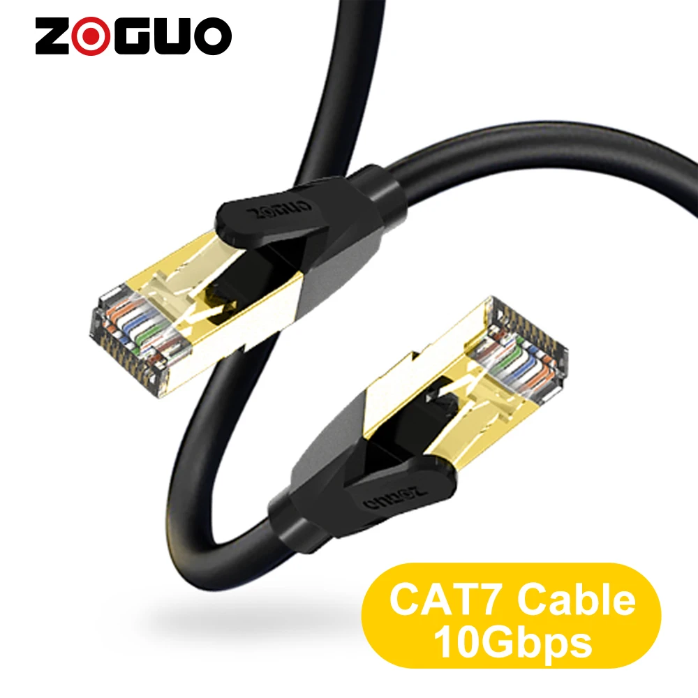 ZOGUO CAT7 Ethernet Cable SFTP RJ45 LAN Cable 10Gbps Network Cable ...