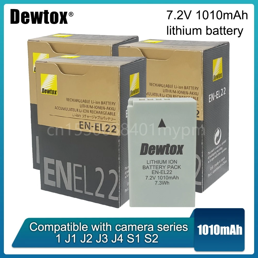 EN EL22 ENEL22 EL22 충전식 리튬 이온 배터리 팩 EN EL22 디지털 카메라 배터리 용 1 J4 S2 카메라 용 ...