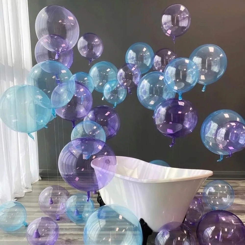10-36inch-Colorful-Crystal-Bobo-Bubble-Balloons-Rainbow-Clear ...