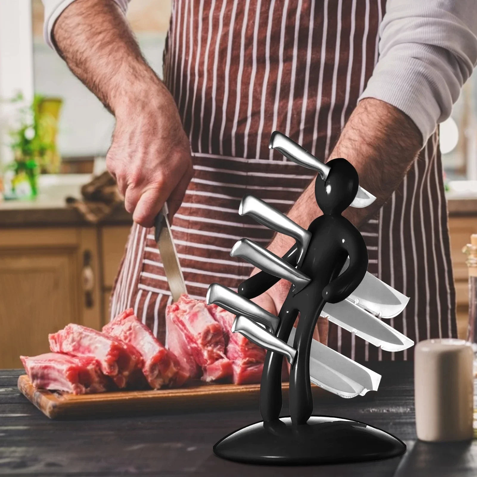 ABS Material Creative Multifunctional Stainless Steel Humanoid Knife ...