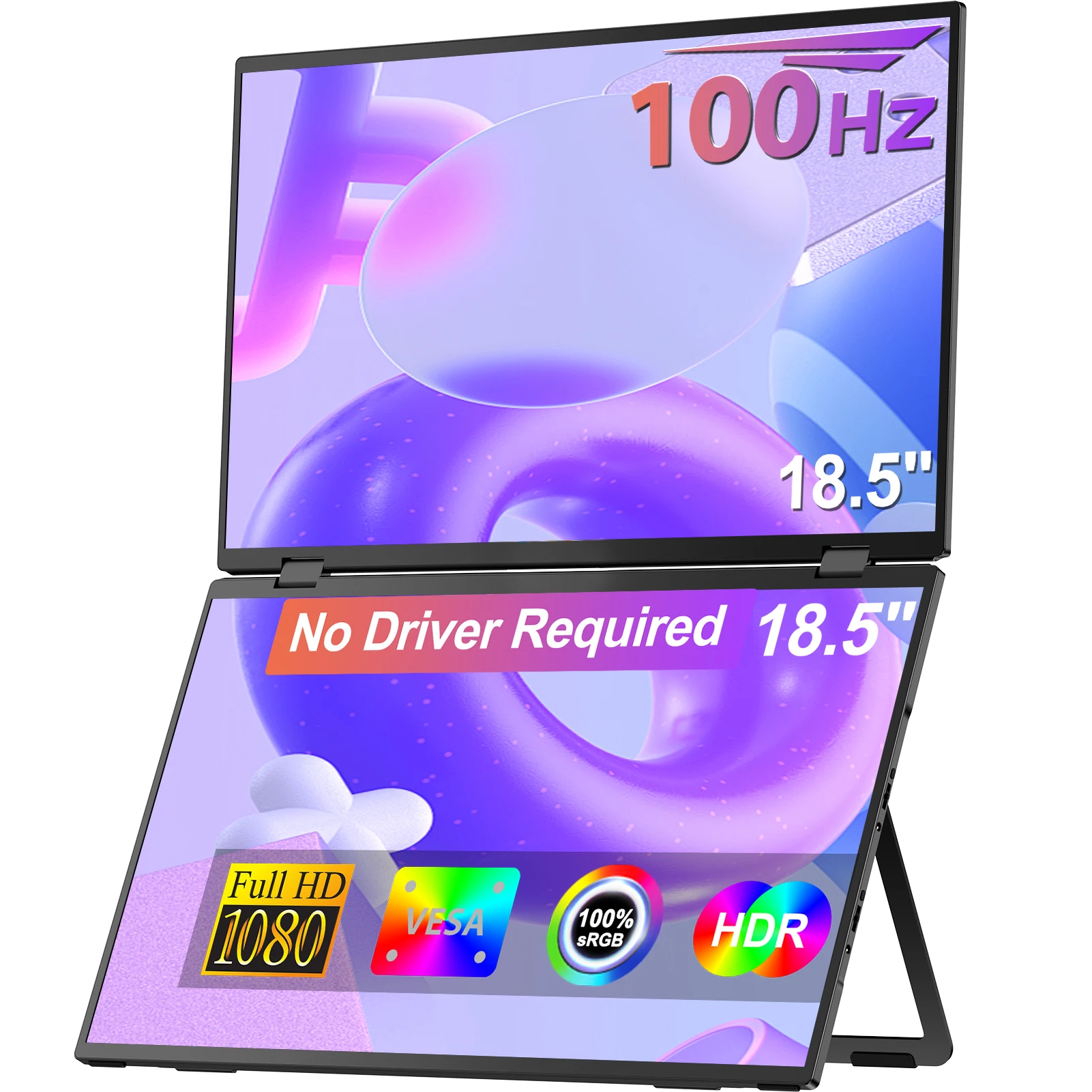 Cdisplay-18-5-120Hz-Dual-Screen-Portable-Monitor-1080P-360-Foldable ...