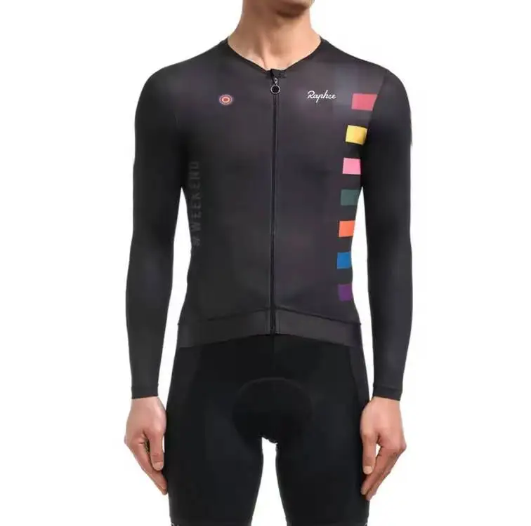 남녀공용 라파 화이트 사이클링 저지 Mtb 저지 2023 자전거 팀 사이클링 셔츠 긴팔 자전거 착용 여름 프리미엄