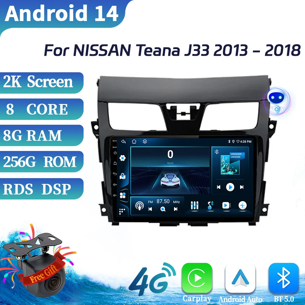 For-NISSAN-Teana-J33-2013-2018-Car-Radio-Multimedia-Video-Player ...