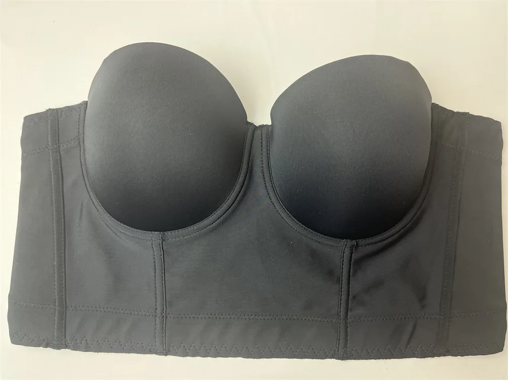 Open-back-bra-with-low-back-and-no-shoulder-straps-invisible-bra-with ...