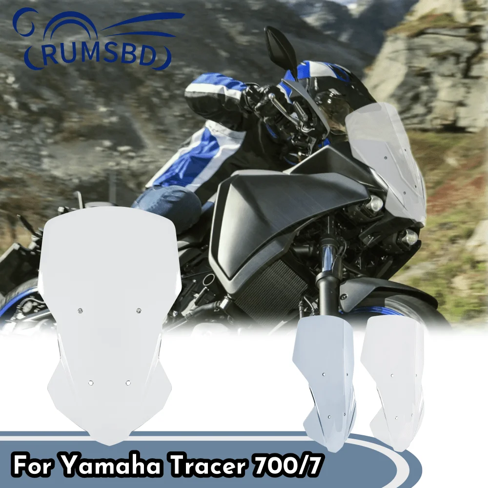 Motorcycle Windscreen Windshield Air Flow Deflector Visor For Yamaha ...
