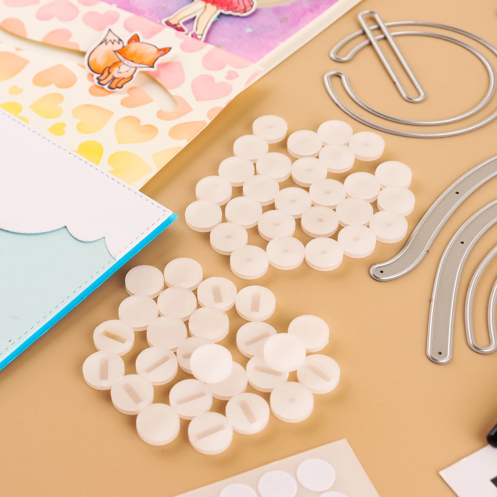 Creative Gliders with Double-sided Adhesive Circles Rotating Sliding ...