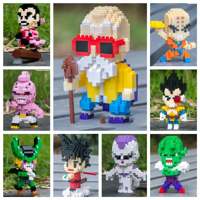 Dragon-Ball-Z-Figura-Building-Block-Mestre-Kame-Goku-Cartoon-Doll ...
